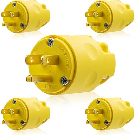 Leviton 515CV-LIT Grounding Lighted Cord End Replacement, 1 pack AND ...