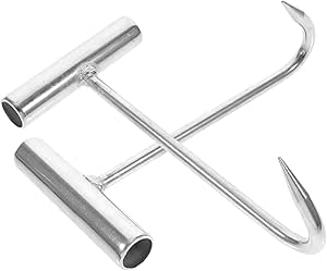 Amazon.co.jp: 2 T Hooks Butcher Hook Pot Rack Hook Hook Food Flipper ...