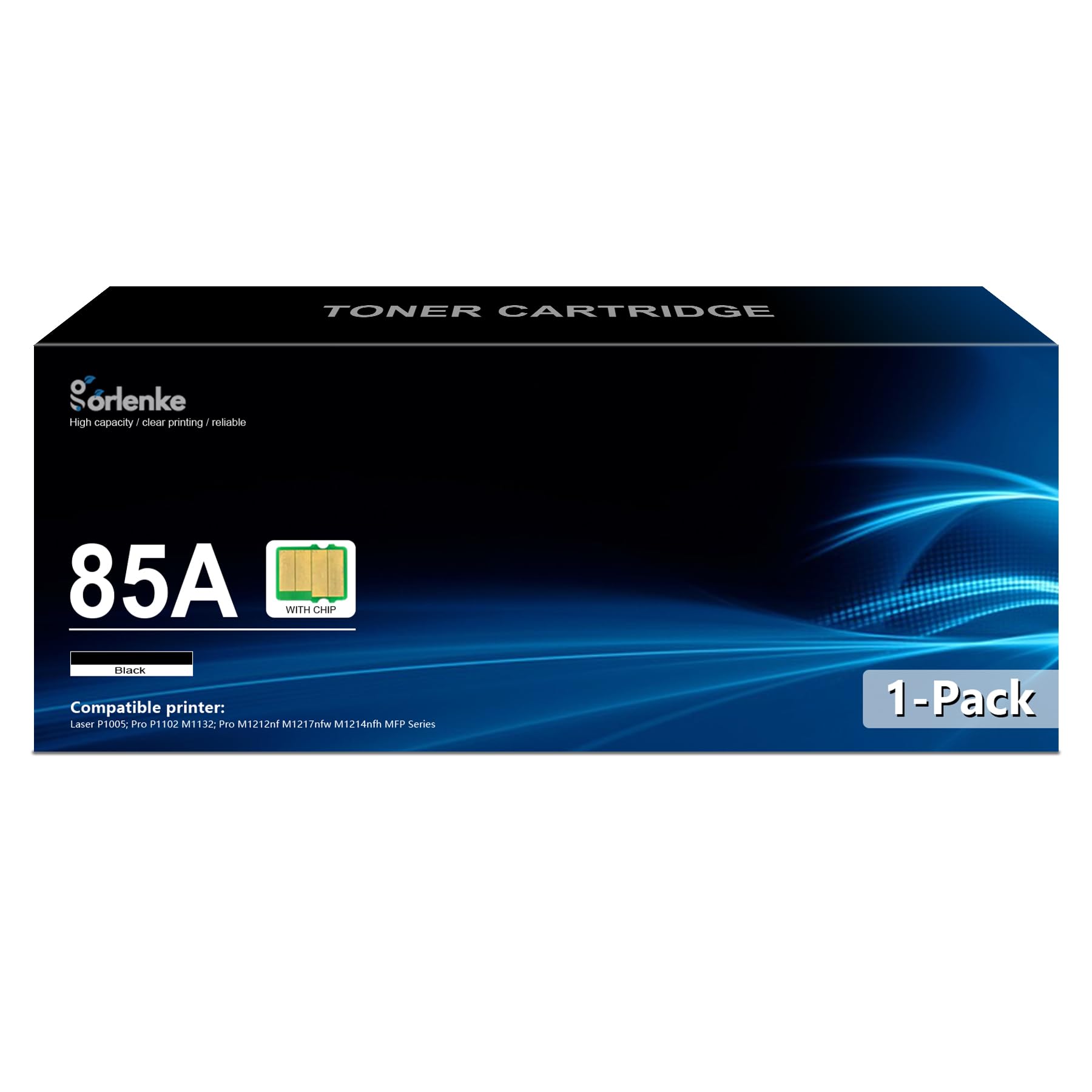 Amazon.com: 85A CE285A Black Toner Cartridge with Chip (1-Pack), 85A ...