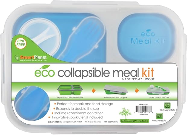 Amazon.com: Smart Planet EC-34 Large 3-Compartment Eco Silicone ...