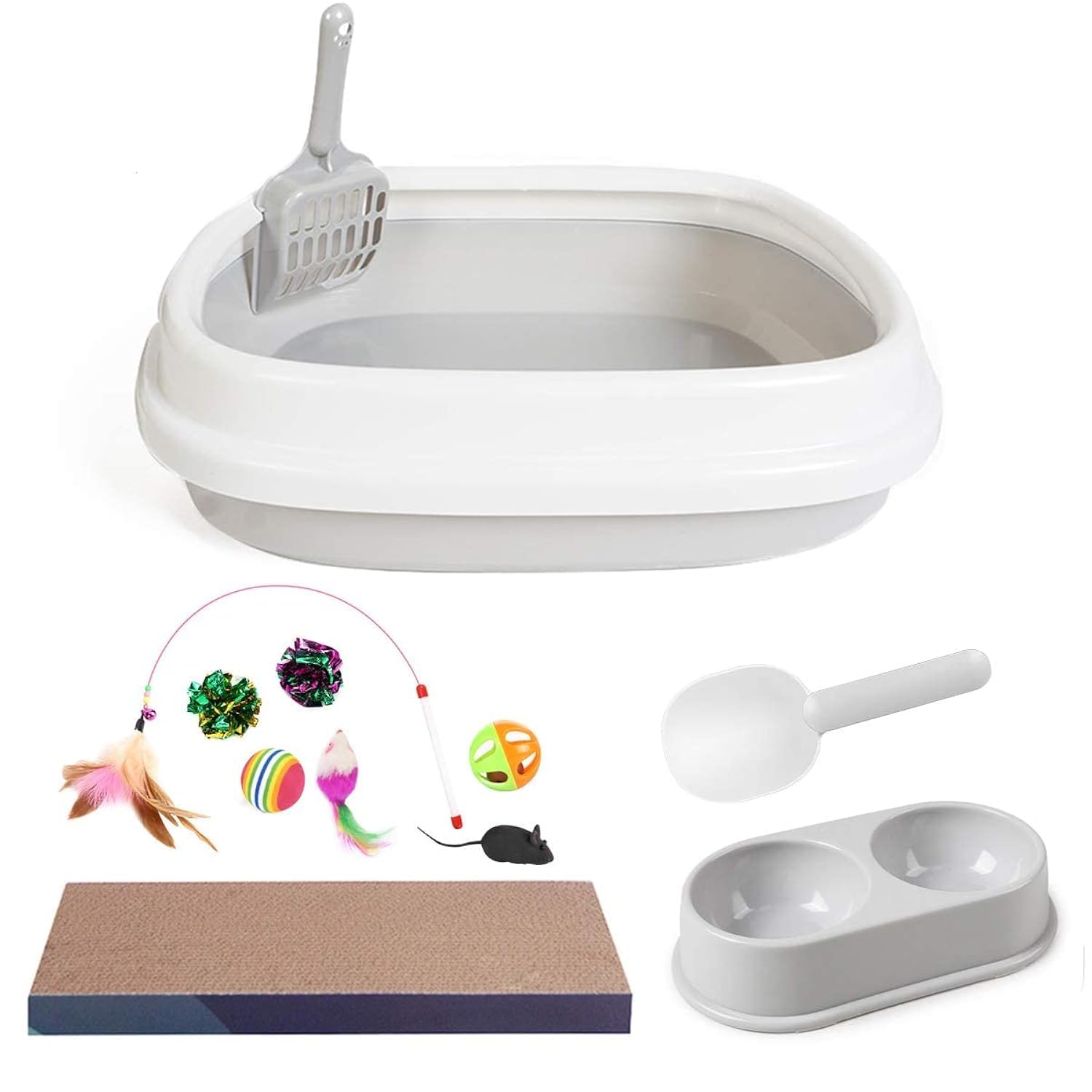 Amazon.com: SIVEIS 12 Pcs Kitten Litter Box Starter Kit,Kitty Kitten ...