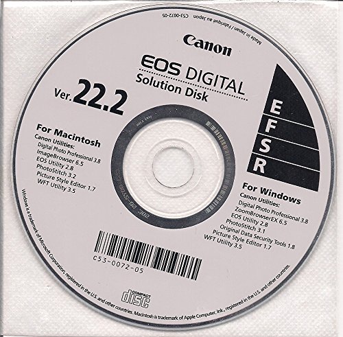 Canon EOS Digital Solution Disk Ver. 22.2: unknown author: Amazon.com ...