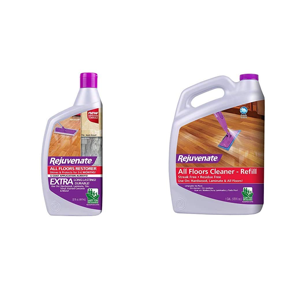 Amazon.com: Rejuvenate All-Floors Restorer 32oz & All-Floors Cleaner ...
