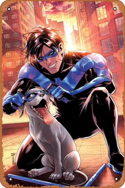 Amazon.com: Zuhhgii Retro Classic Cartoon Metal Tin - NIGHTWING #91 C ...