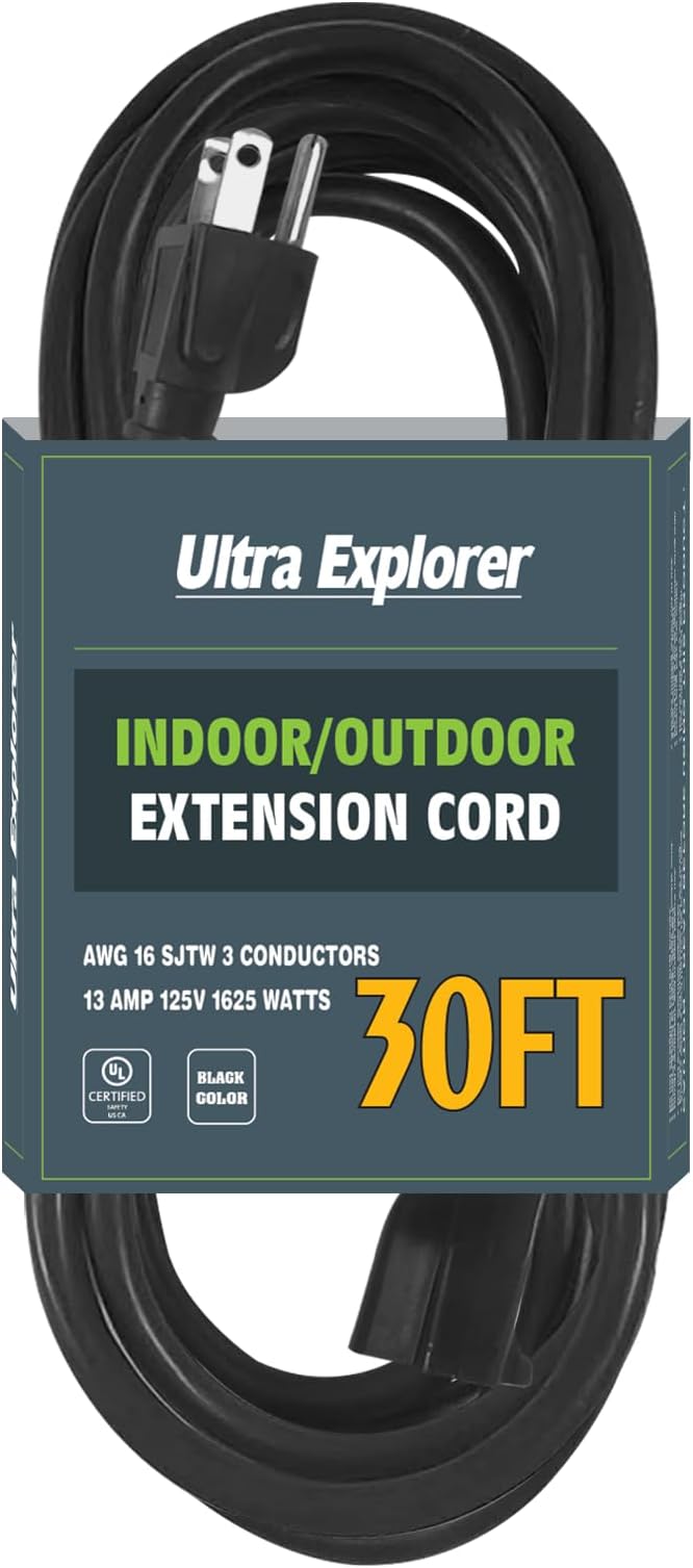 Amazon.com: Maximm Extension Cord 30 ft, Outdoor Extension Cord,16 ...