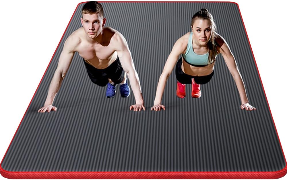 Miramat® - Extra Large Premium Exercise Mat (200 x 120 cm; 7mm Thick ...