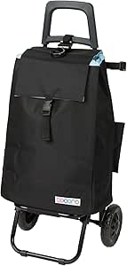 Amazon｜レップ(Rep) Cocoro(コ・コロ) ショッピングカート ココロ カートセットS ブラック 37L 荷物フック 無地 折り畳み式 ポケット収納 保冷 保温 エコバッグ ...
