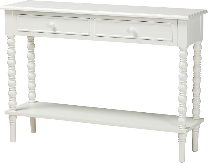 Amazon.com: Baxton Studio Malinda Console Table with Spindle Legs, 2 ...