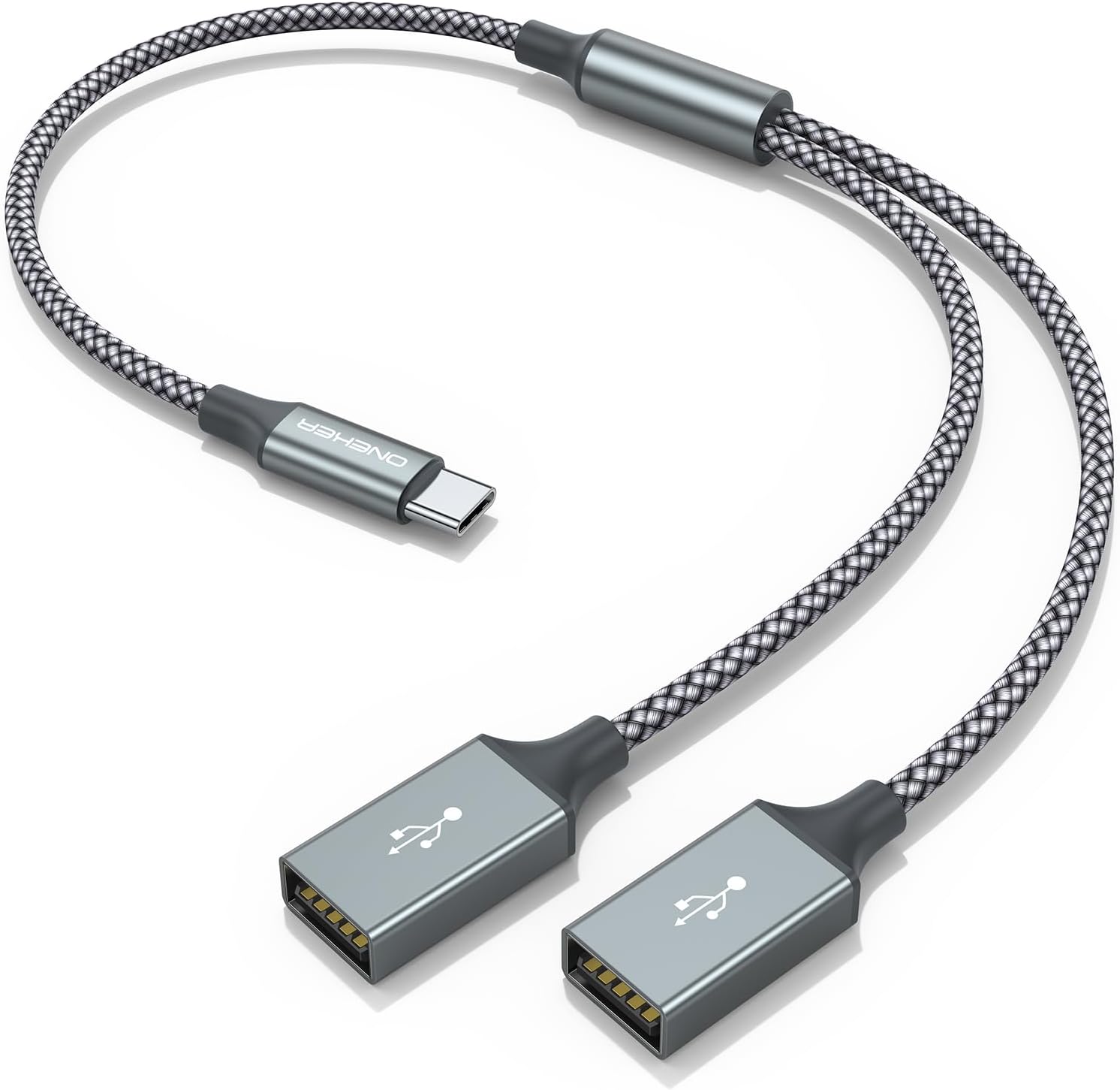 Amazon.com: TYPC C to Dual USB splitter, iFlash USB Type C to USB 2.0 ...