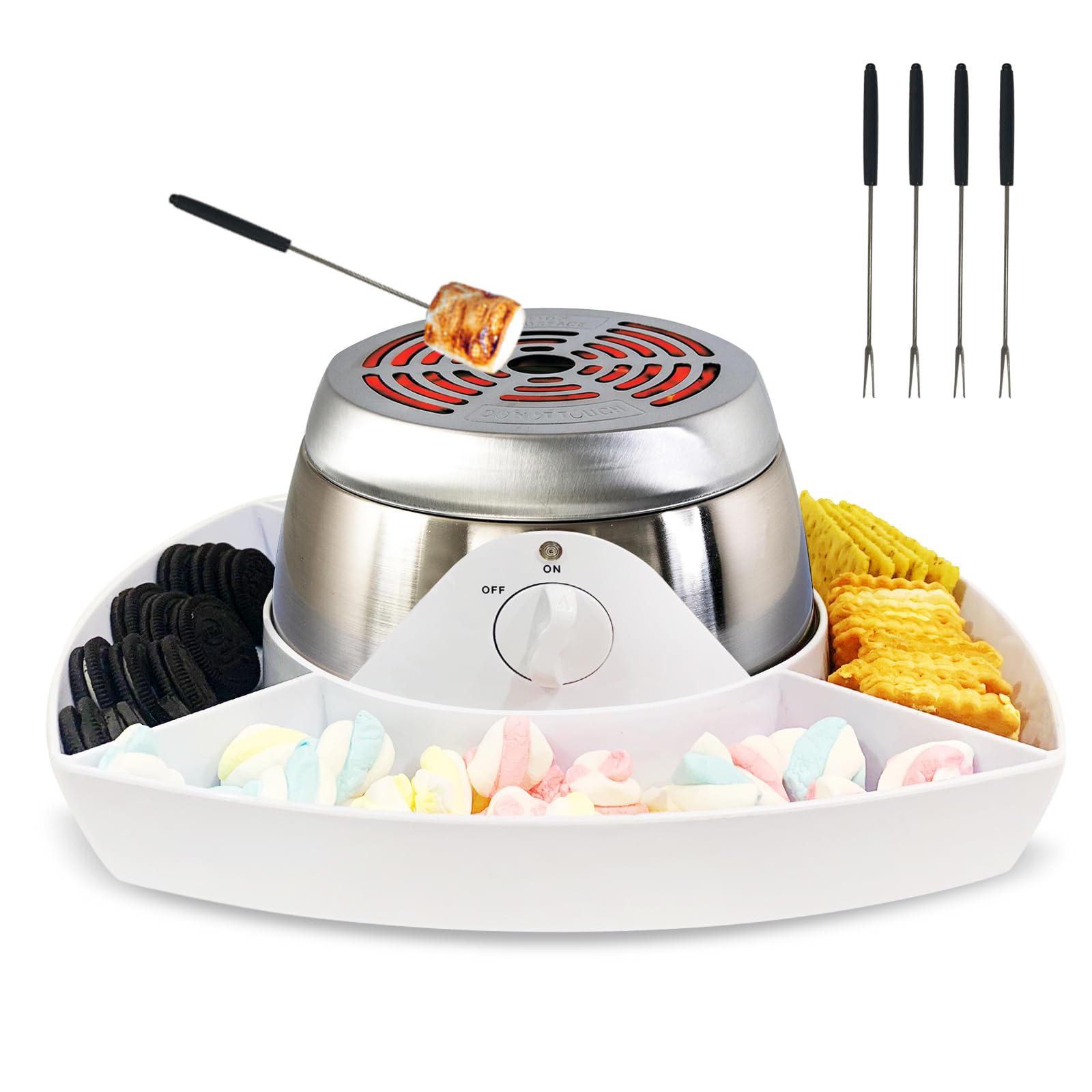 Smores Maker Tabletop Indoor Kit Smores Kit Flameless Electric S'Mores ...