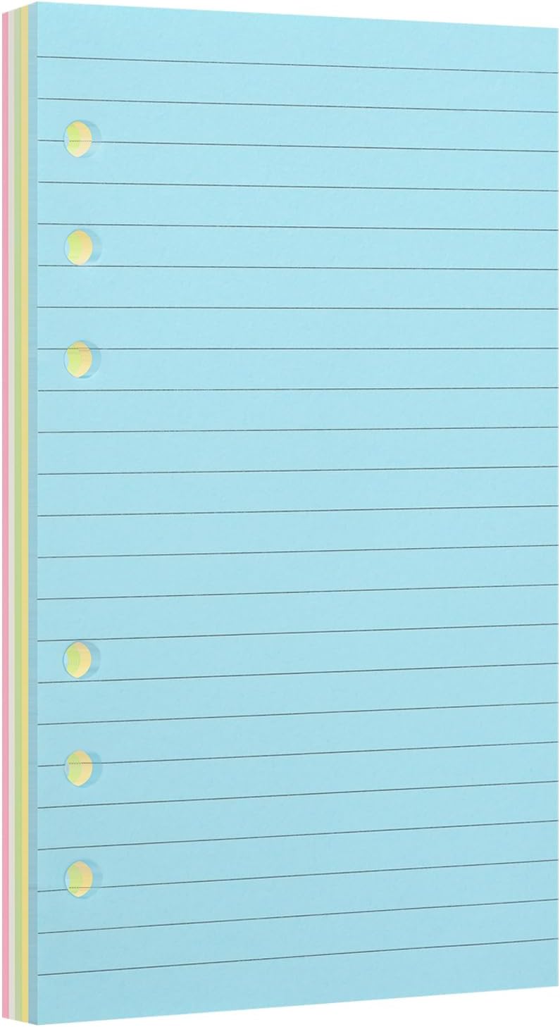 PINGEUI 10 Pack A6 Lined Filler Paper, 450 Sheets/900 Pages Ruled Loose ...