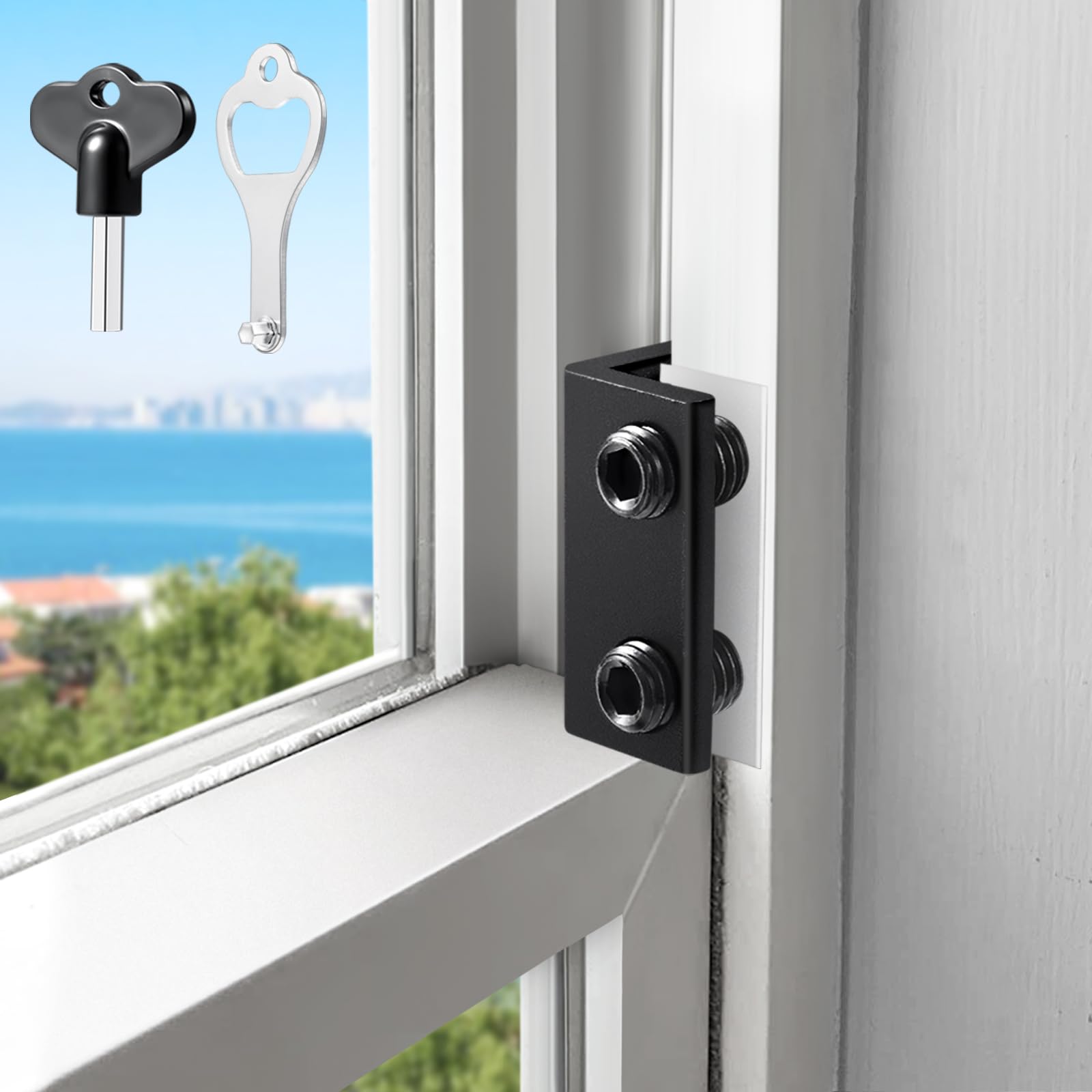 Sliding Window Locks (6 Pack), Window Locks for Up and Down Windows and ...