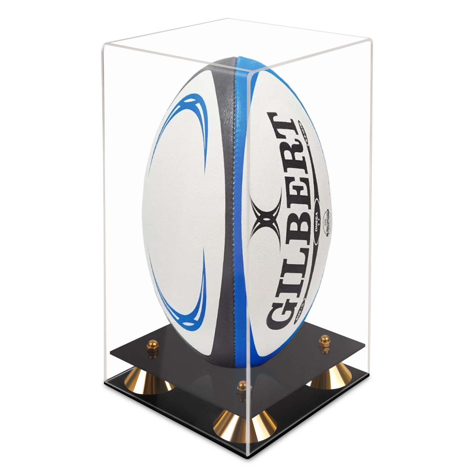 Amazon.com: Rugby Display Box with Stand，Case Display Case Clear with ...