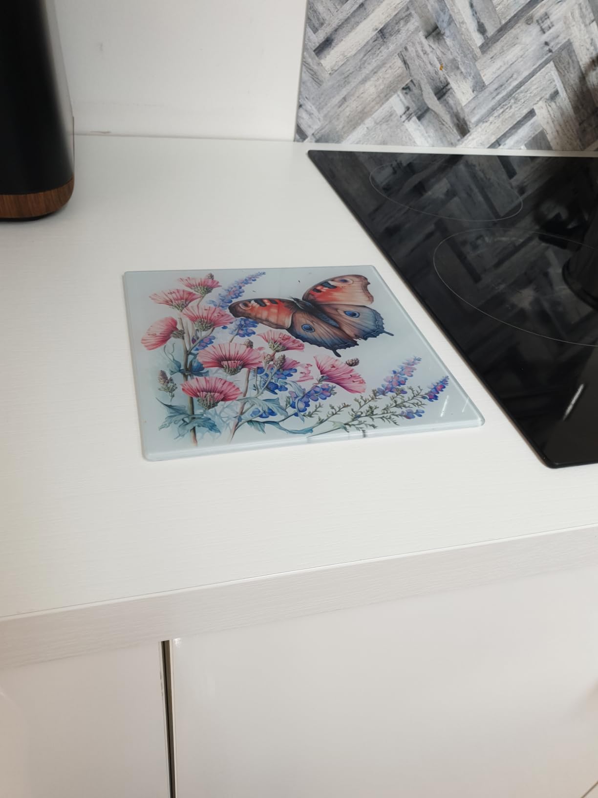 Butterfly Hot Pot Stand Trivet - Mini Square Glass Worktop Saver ...