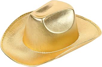 GORBUS - Sombrero de vaquero brillante reflectante para despedida de ...