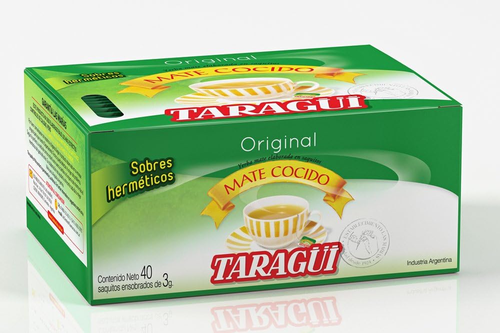 Amazon.com : 5 Packs Mate Cocido Taragui (40X3G EACH) : Grocery ...