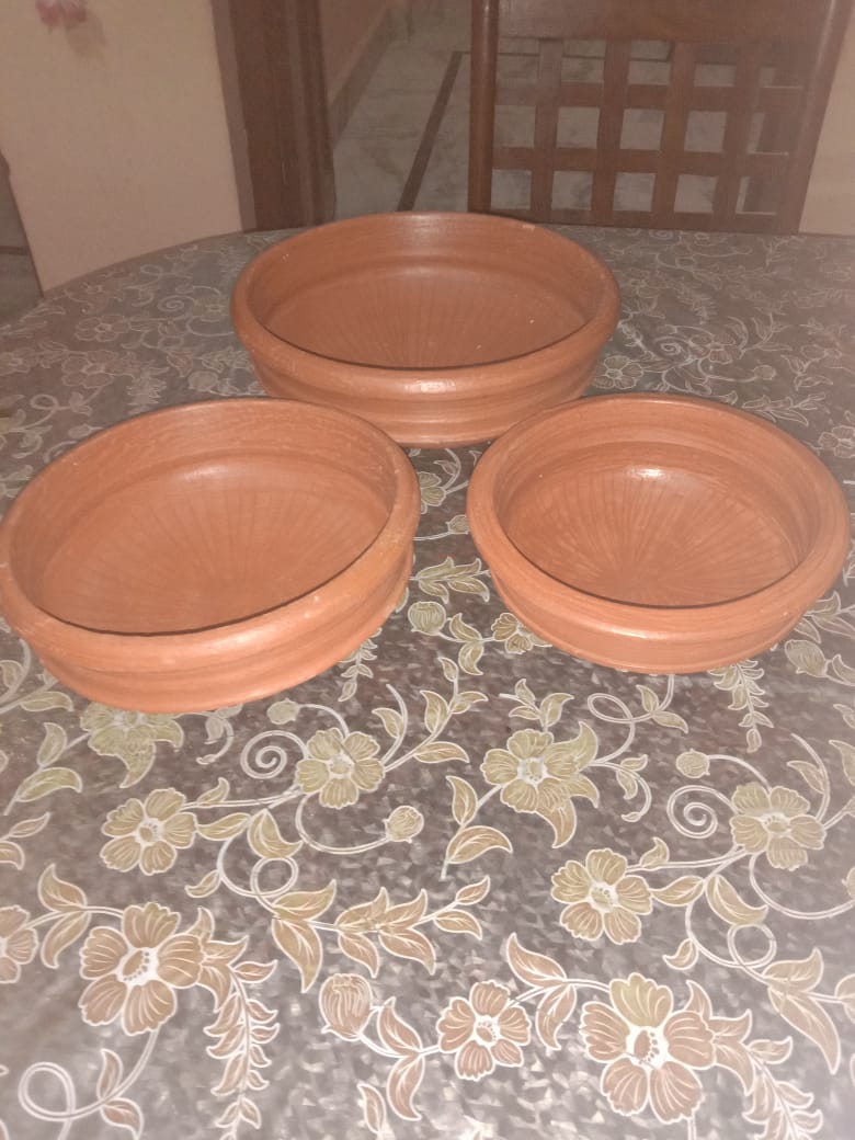 Buy VIllage Pottery Traditional Pre-Seasoned Clay Pot for Cooking on ...