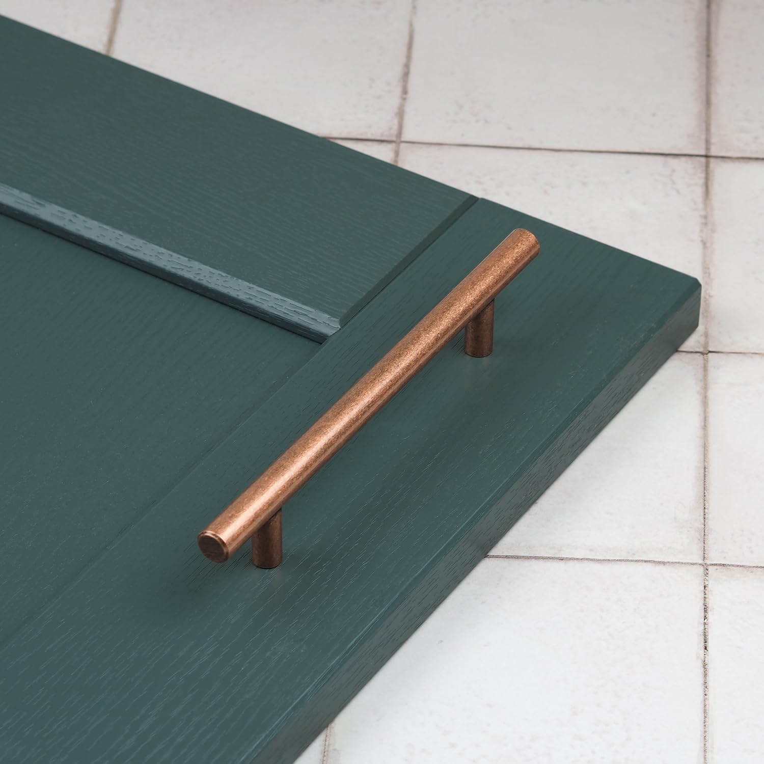 Abrafix Antique Brushed Copper Finish 160mm Hole Centres Kitchen Pull ...