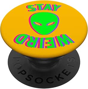 Amazon.com: Hipster Alien Head - Cute Trendy Stay Weird UFO PopSockets ...