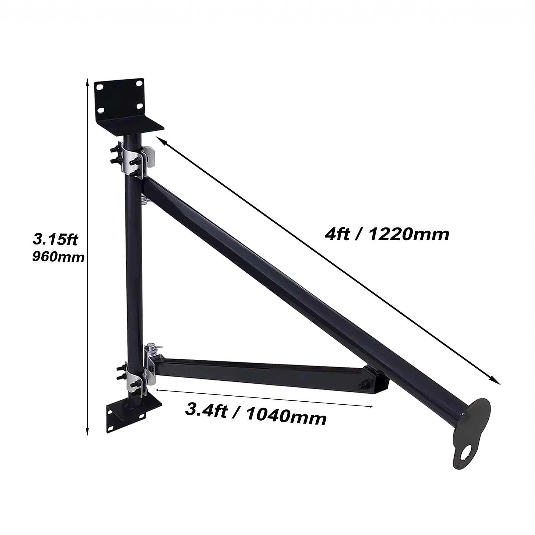 Snapklik.com : BIGalleons Wall Mount Jib Crane, Hoist Bracket, All ...