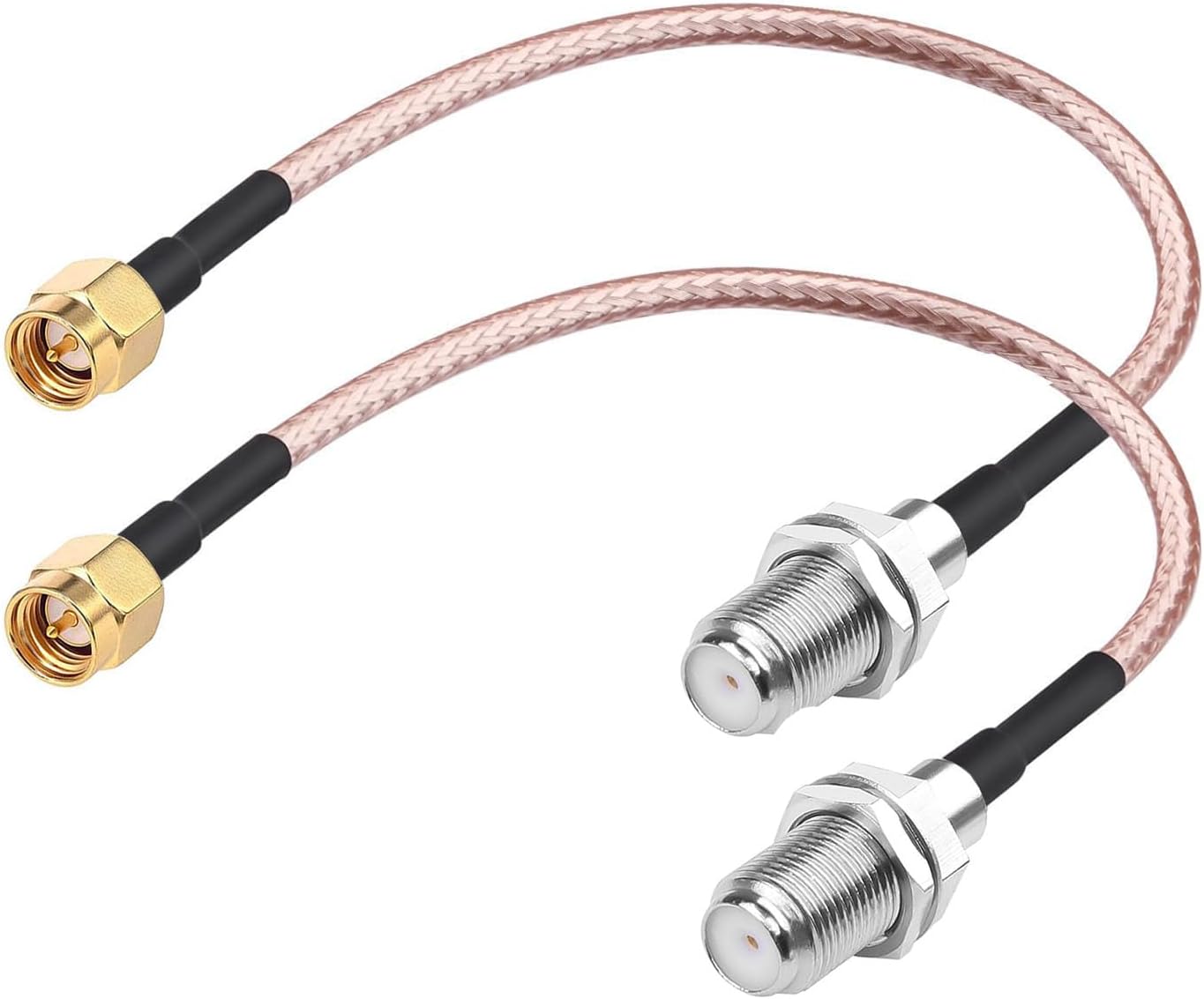 Amazon.com: DHT Electronics 2PCS RF coaxial Coax Cable Assembly SMA Male to F Female 6 ...