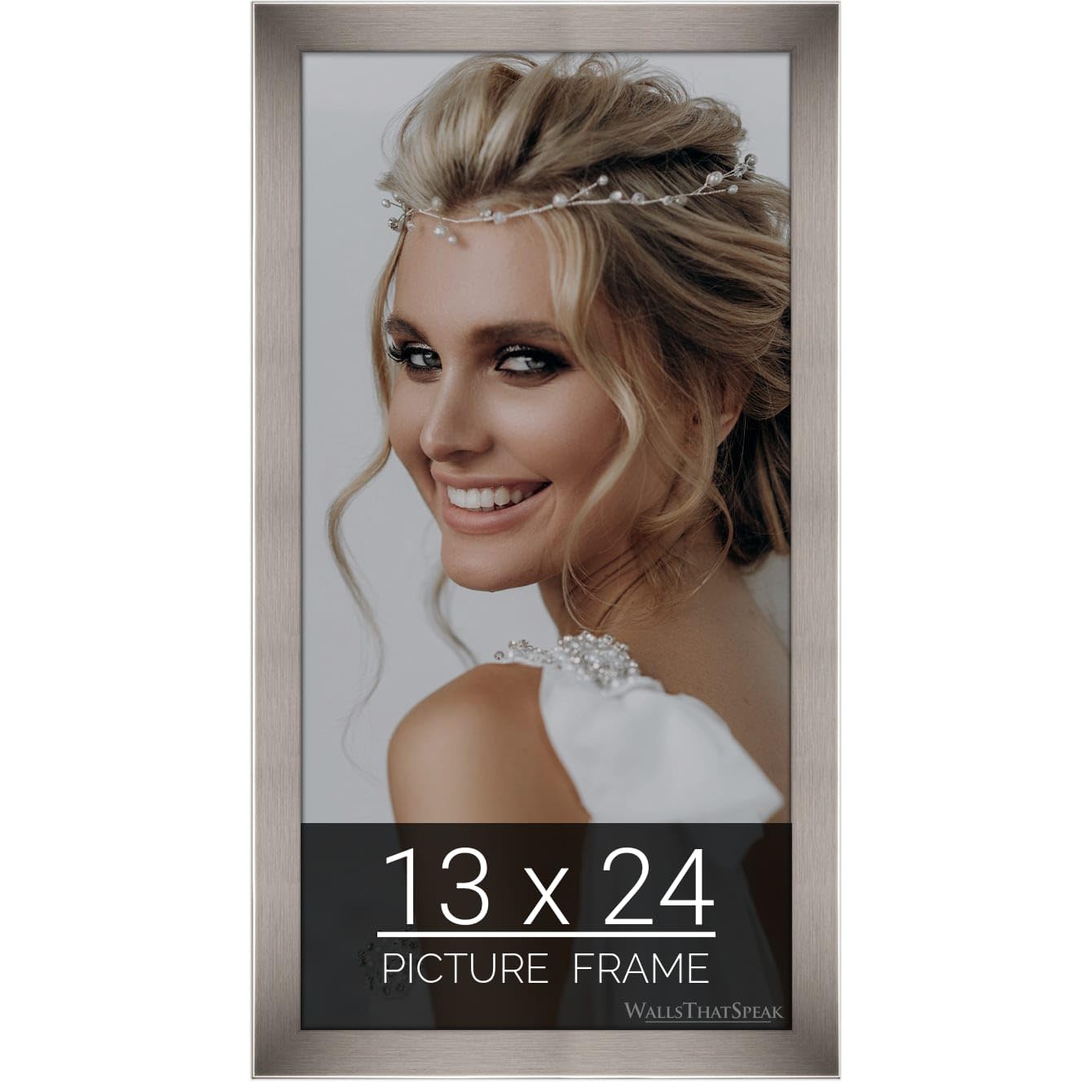 Amazon.com - wallsthatspeak 13x24 Stainless Picture Frame for Puzzles ...