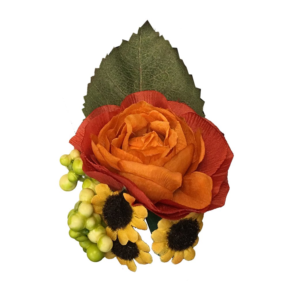 Orange Ranunculus Boutonniere