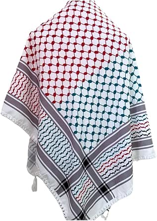 Amazon.com: Middle Eastern Shemagh Unisex Scarf - Palestine Inspired ...
