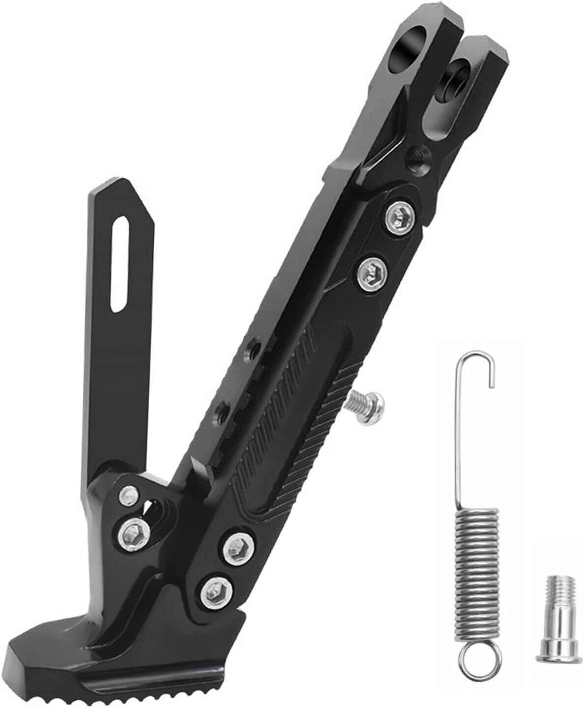 Amazon.com: Universal Motorcycle Side Stand - PSLER Adjustable Aluminum ...