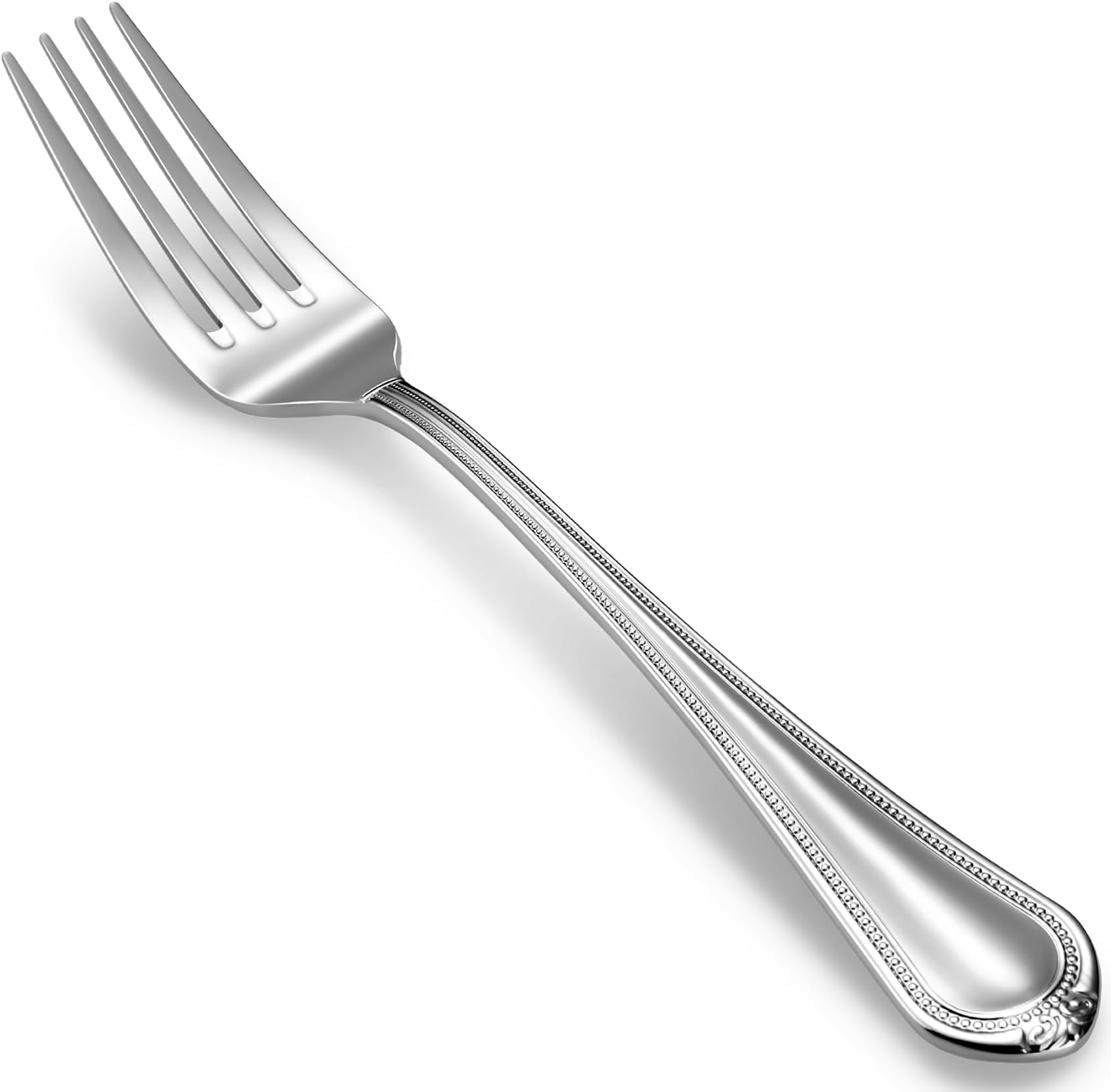 Amazon.com: Amazon Basics Stainless Steel Dinner Forks with Round Edge ...