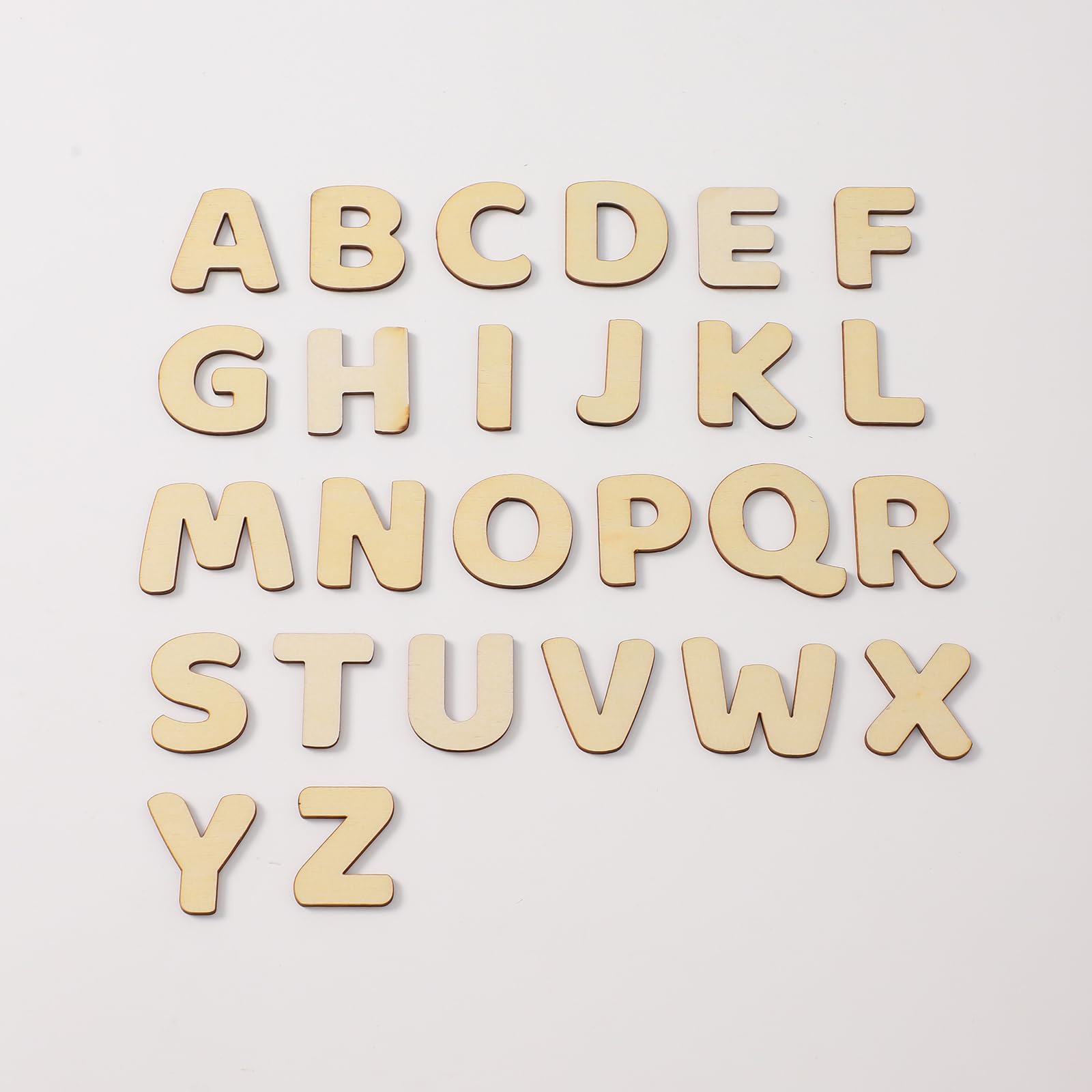 Amazon.com: 400 Pieces Unfinished Wooden Letters 1.3inDIY Made Letters ...