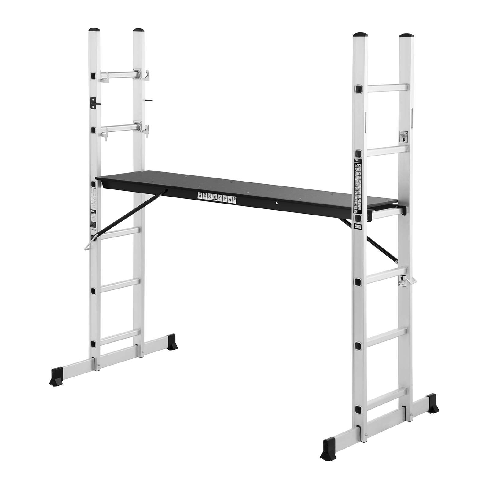 Buy MSW Aluminium Scaffold Ladder Multi-Purpose Ladder Adjustable ...