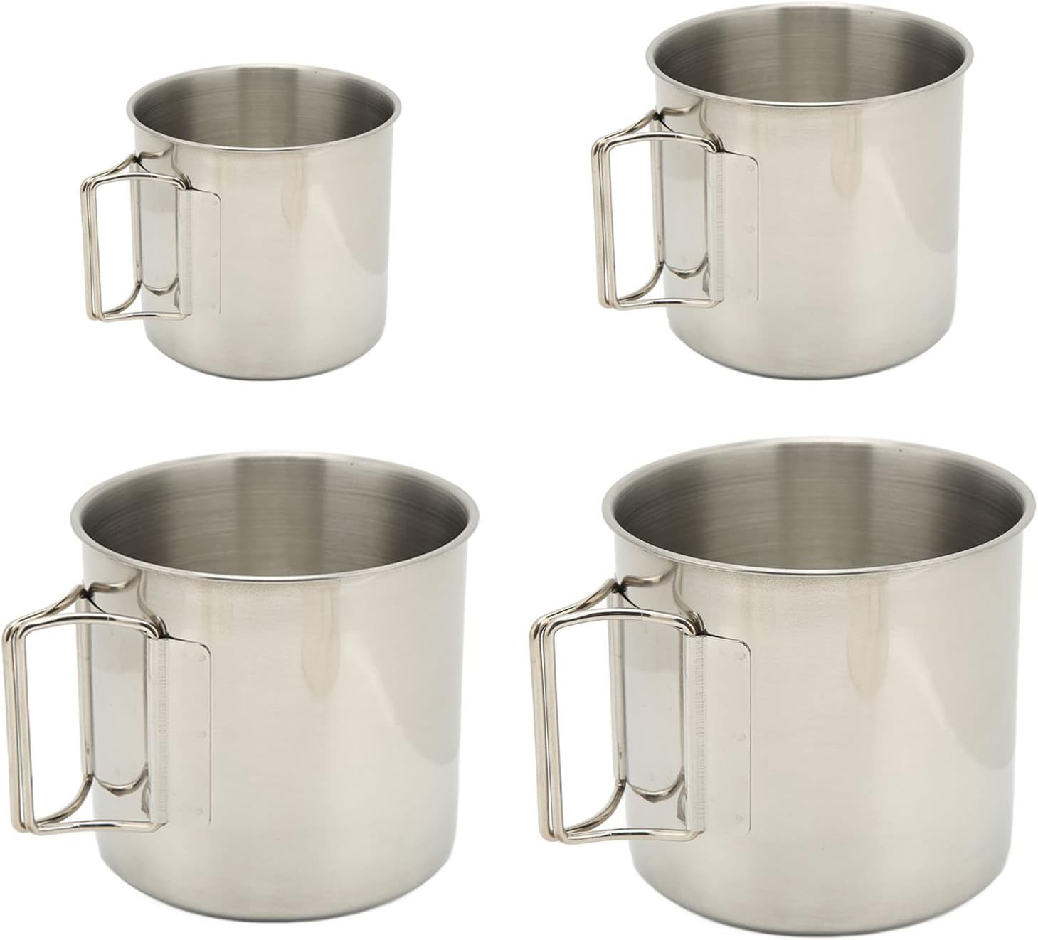 Amazon.com: 4-Pack Camping Cup Foldable Handle Camping Coffee Mugs,10 ...