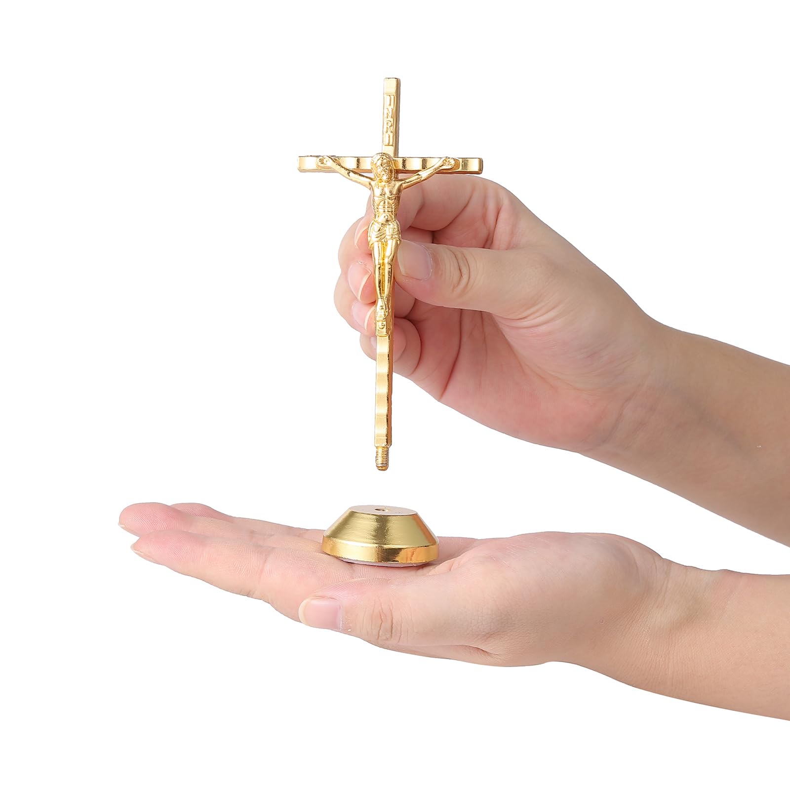 Amazon.com: Imerance Crucifix Wall Cross Small Metal Slender Catholic ...