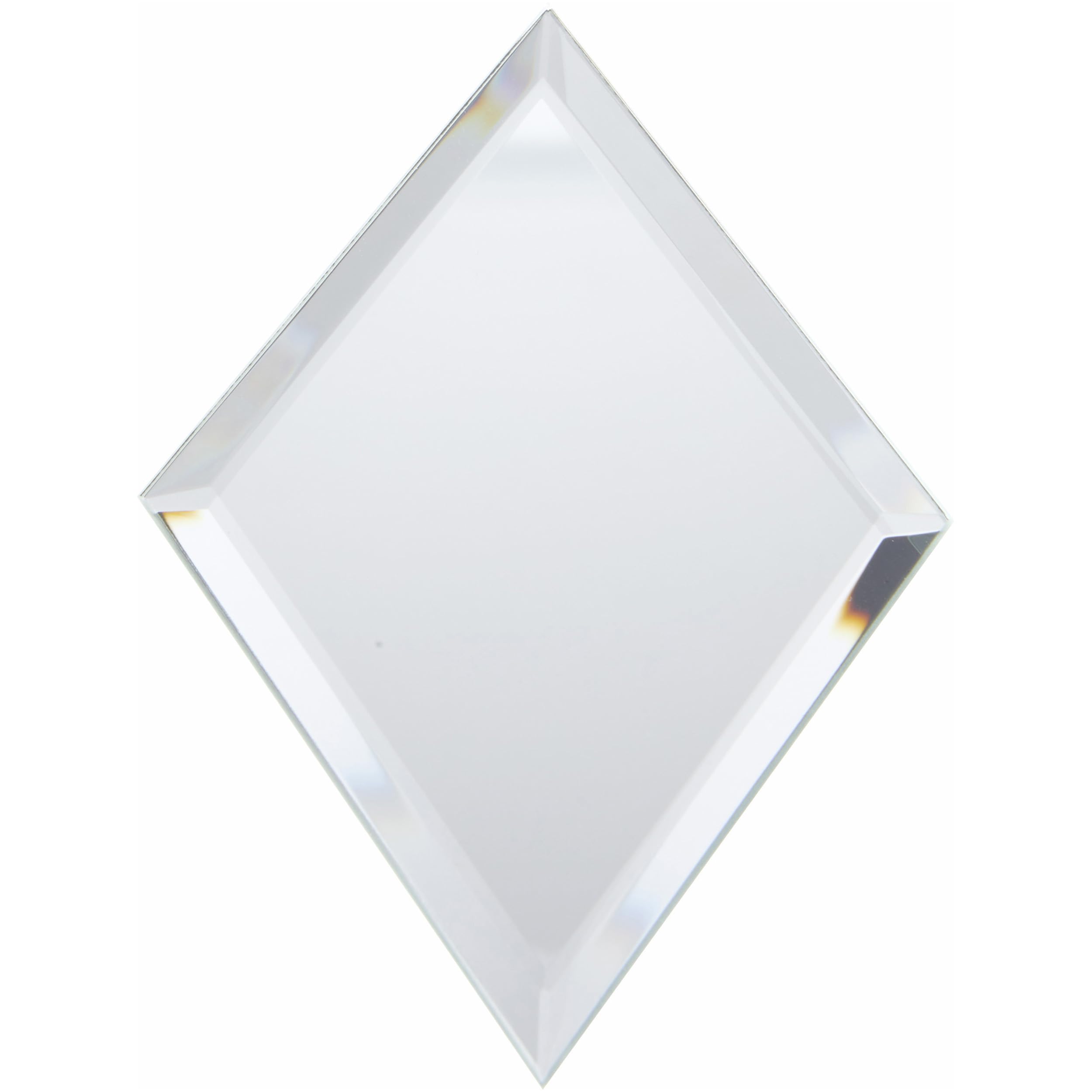 Amazon.com: Plymor 3" x 5" Diamond-Shaped, 3mm Thick Beveled Glass ...
