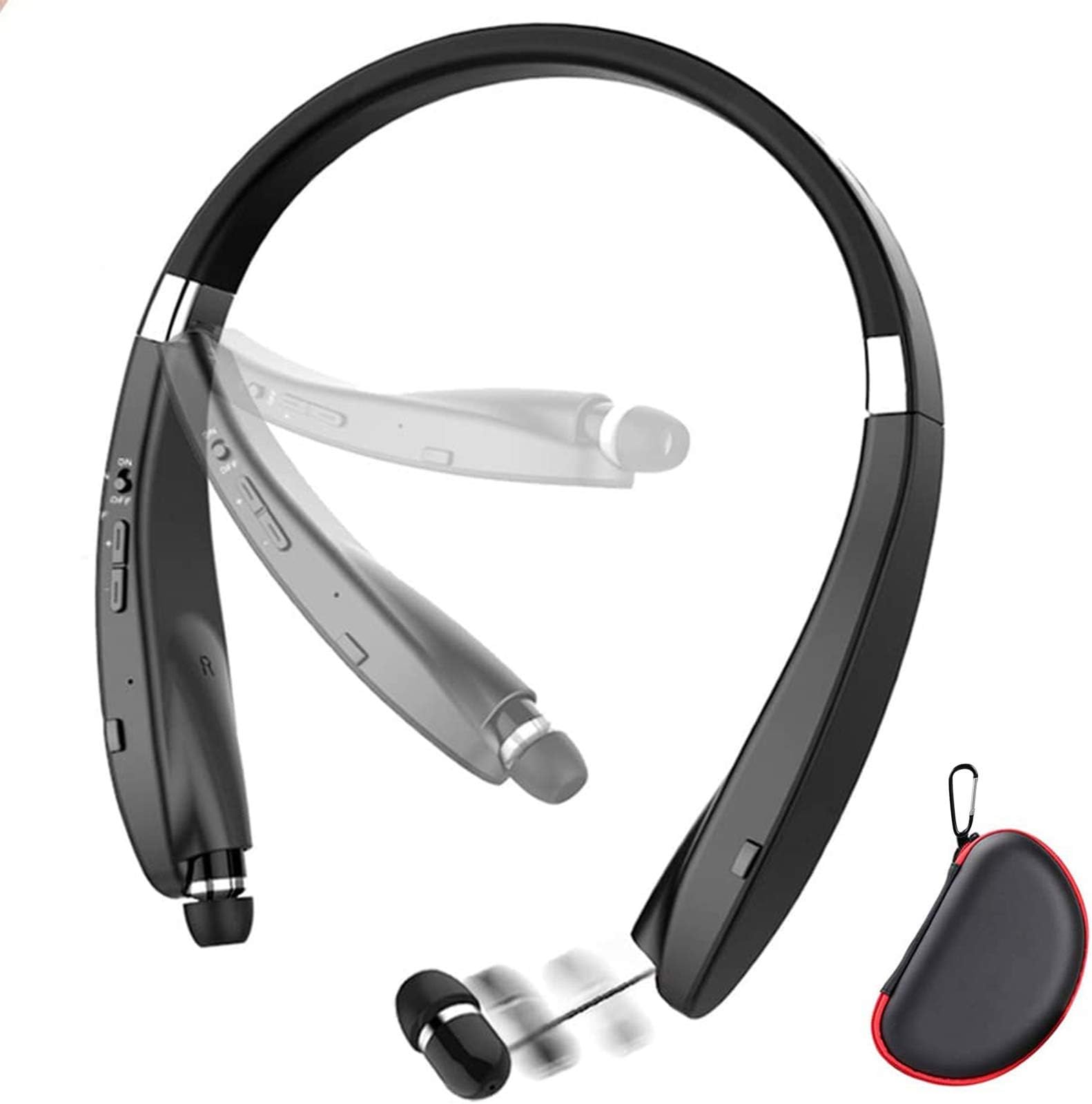 Amazon.com: Foldable Bluetooth Headset, Beartwo Lightweight Retractable ...