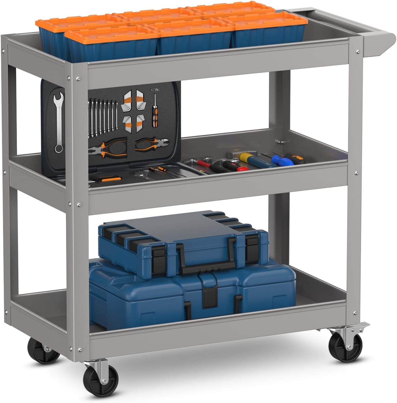 Amazon.com: Goplus 3-Layer Service Utility Cart, Heavy Duty Unity Cart ...
