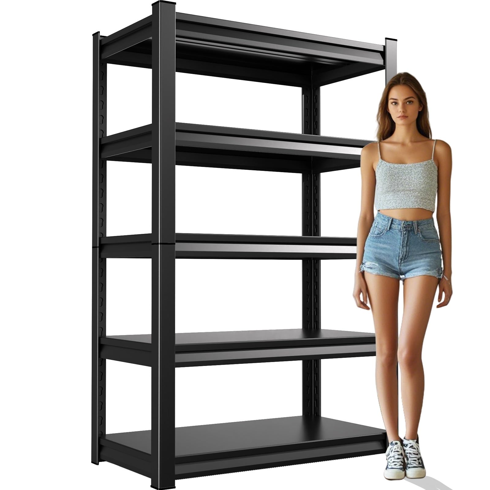 Amazon.com: Garage Shelving Heavy Duty Storage Shelves Easy Assembly 5 ...