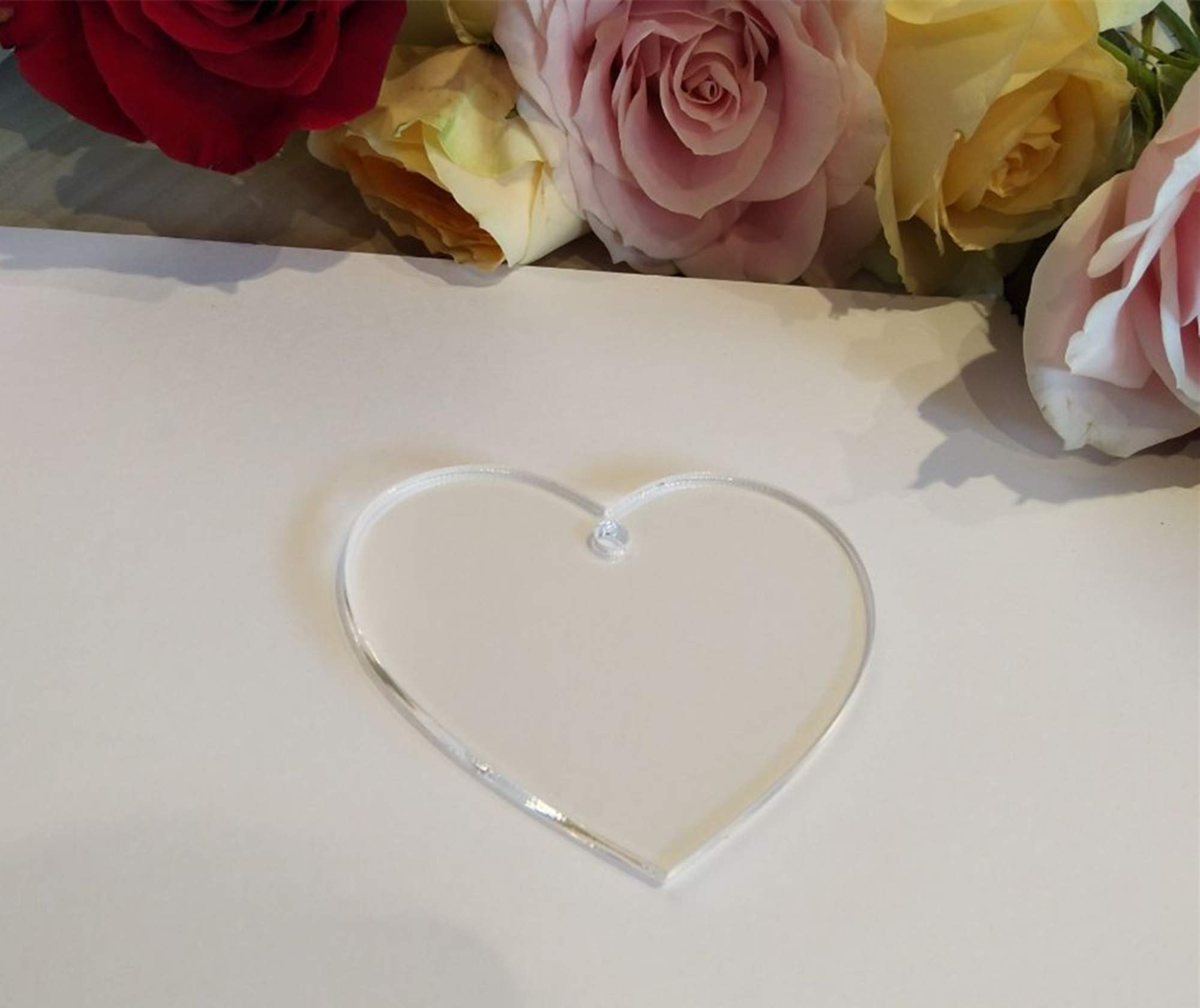 20 Pack Laser Cut 4 Clear Acrylic Blank Shapes Smooth