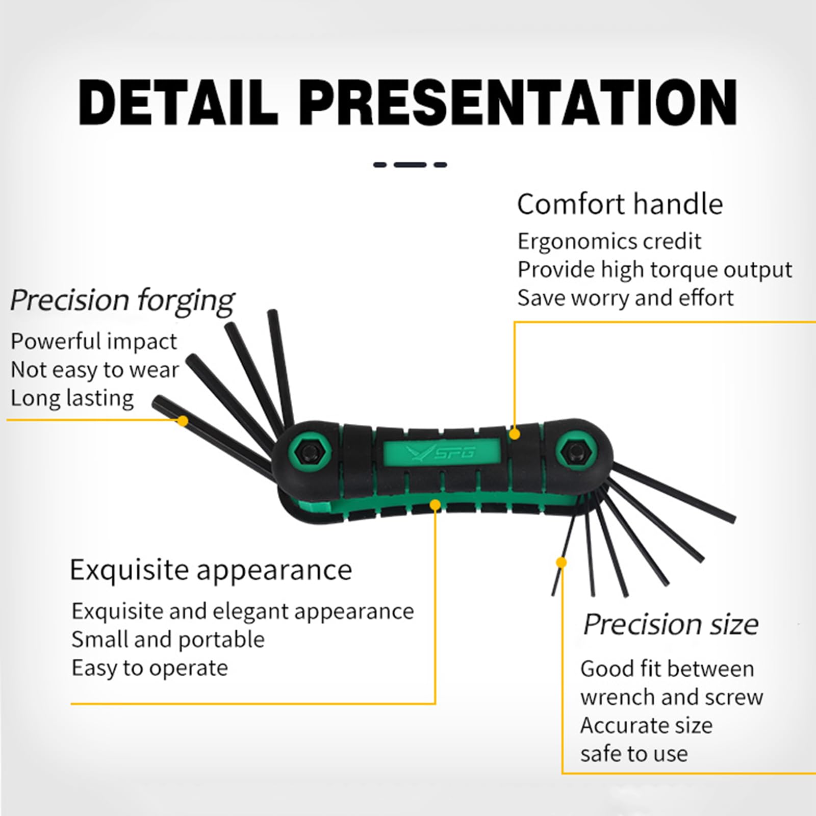 Snapklik.com : Bow Allen Wrench Set - Archery Tools Inch Hex Allen Key ...