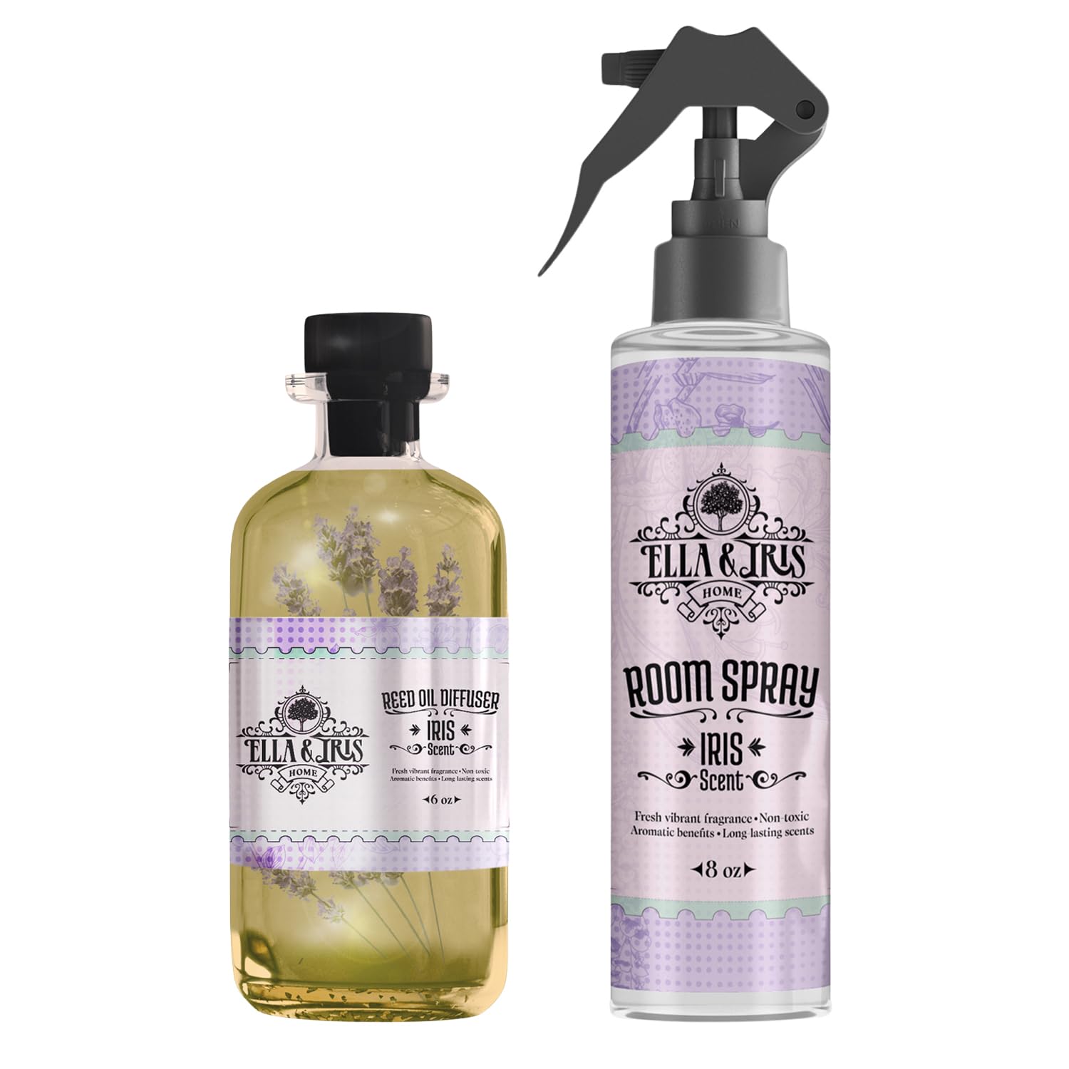 Amazon.com: Ella & Iris Home - Reed Diffuser & Room Spray Bundle ...