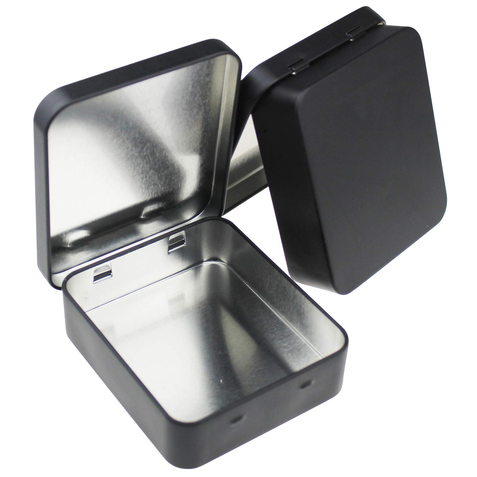 Metal Storage Boxes With Hinged Lids For Money Coin Candy Keys Flip