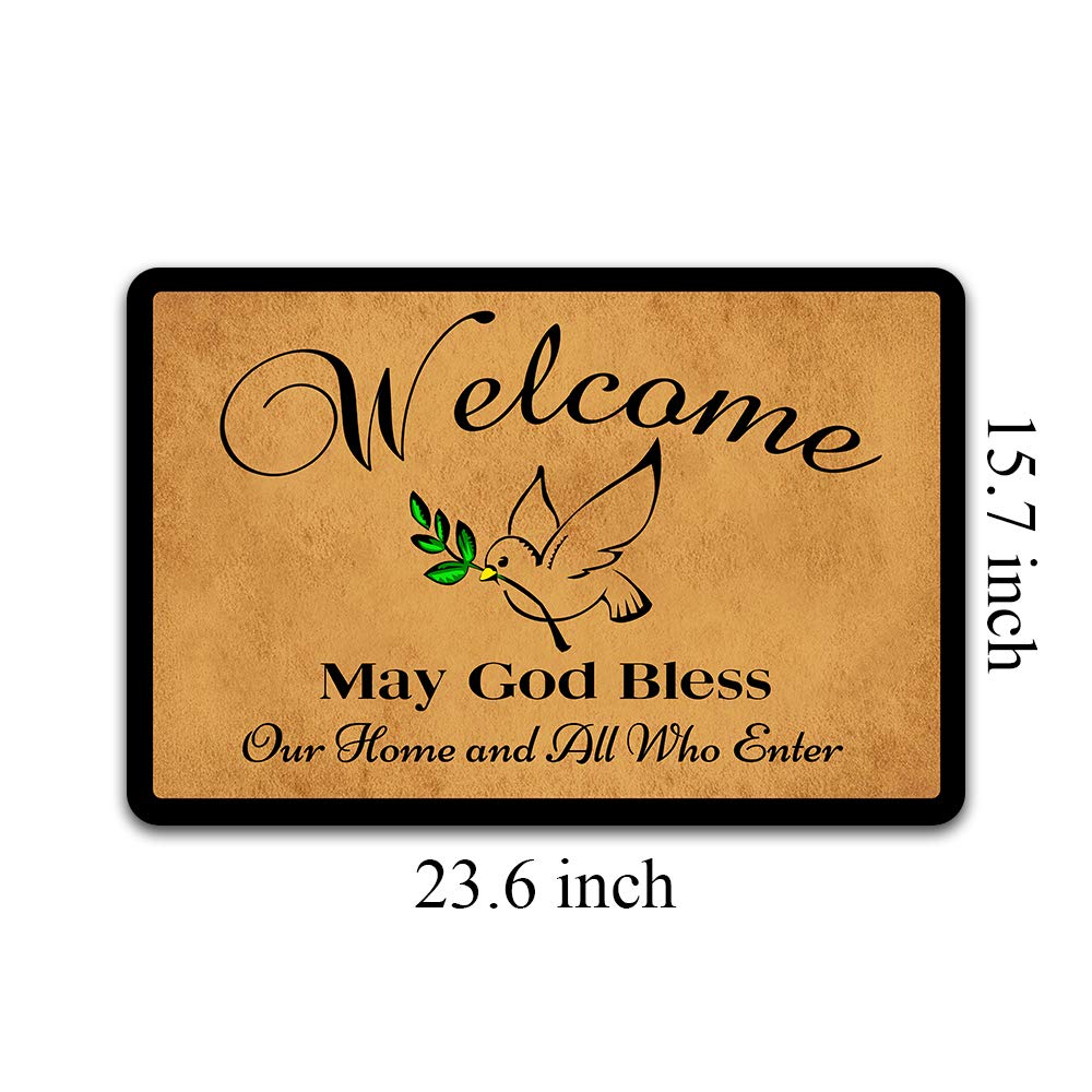 Gift For Husband Dad Outdoor Welcome Mats For Front Door Strangers Not ...