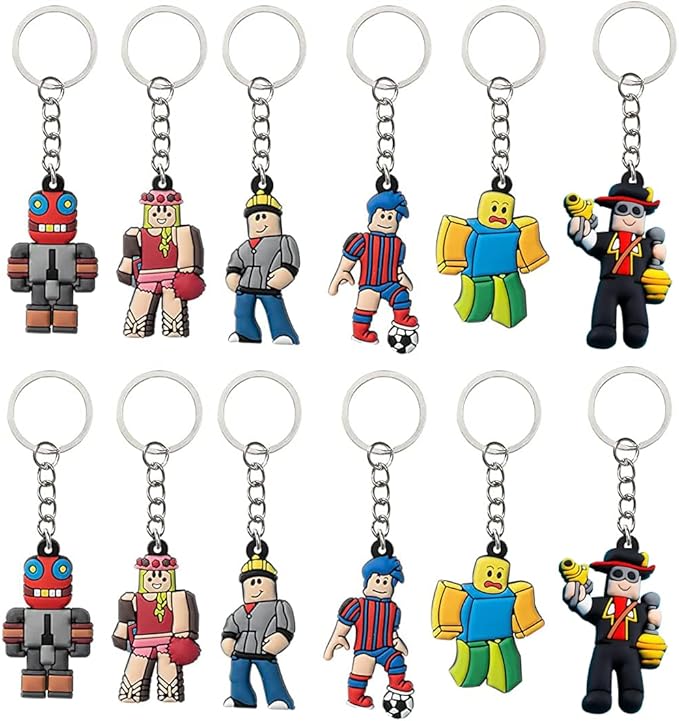 YGCHEN Keychain for Roblox Animated Party Decoration Keychain Boy ...