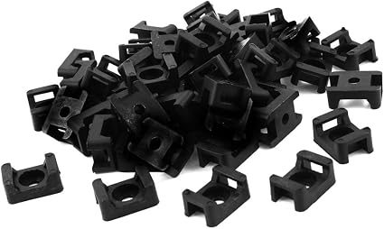 Amazon.com: uxcell Plastic Wire Buddle Cable Tie Mount Saddle 9mm ...