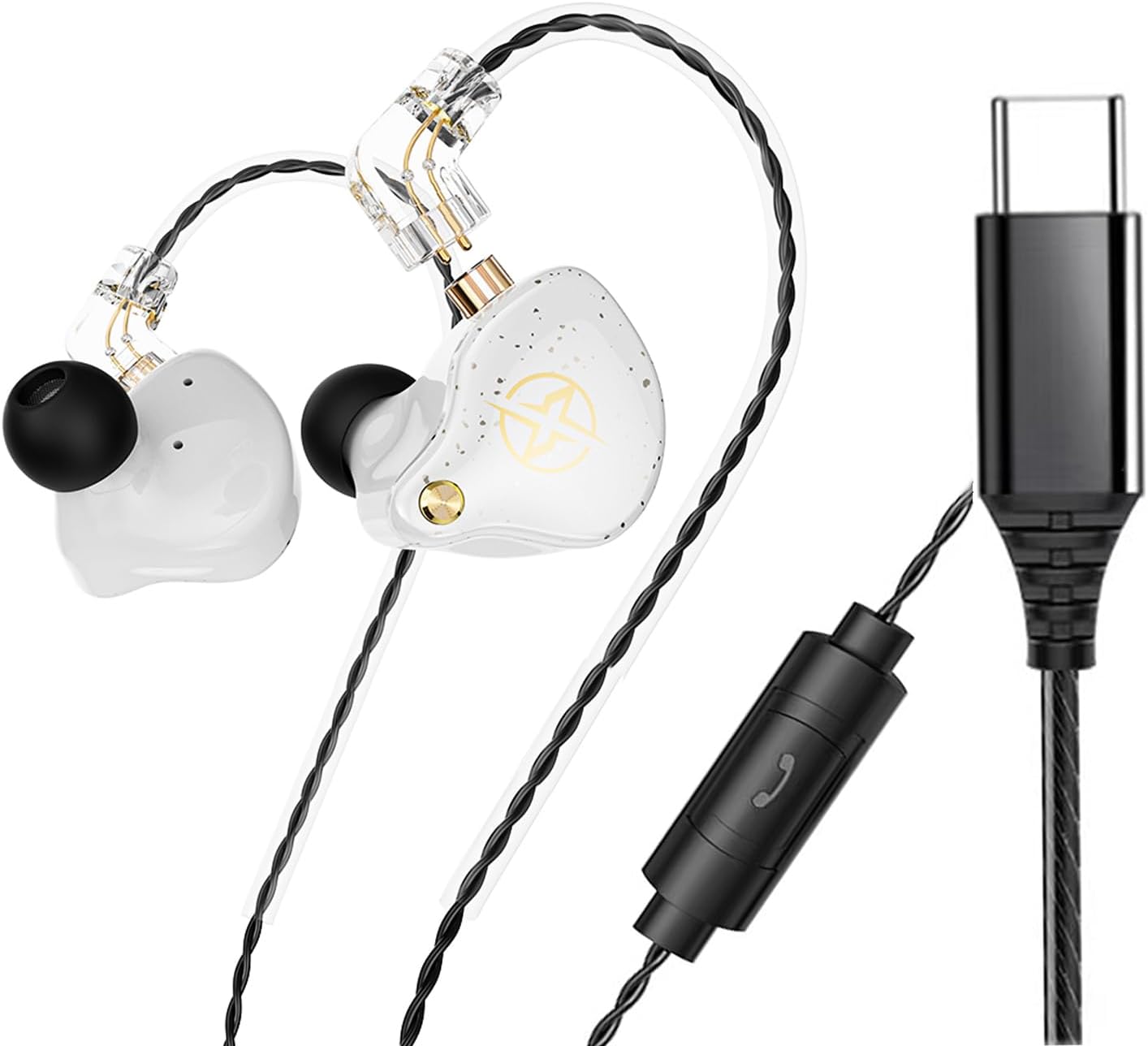 Amazon.com: FEDAI DX2 in Ear USB C Headphones & Earbuds, Noise ...