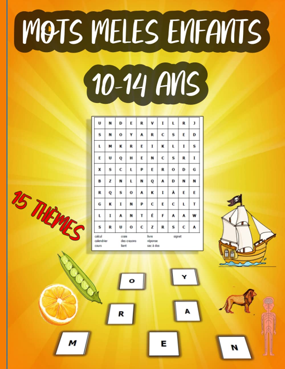 Buy Mots Meles Enfants 10-14 ans: 83 GRILLES PUZZLE Mots Meles avec ...