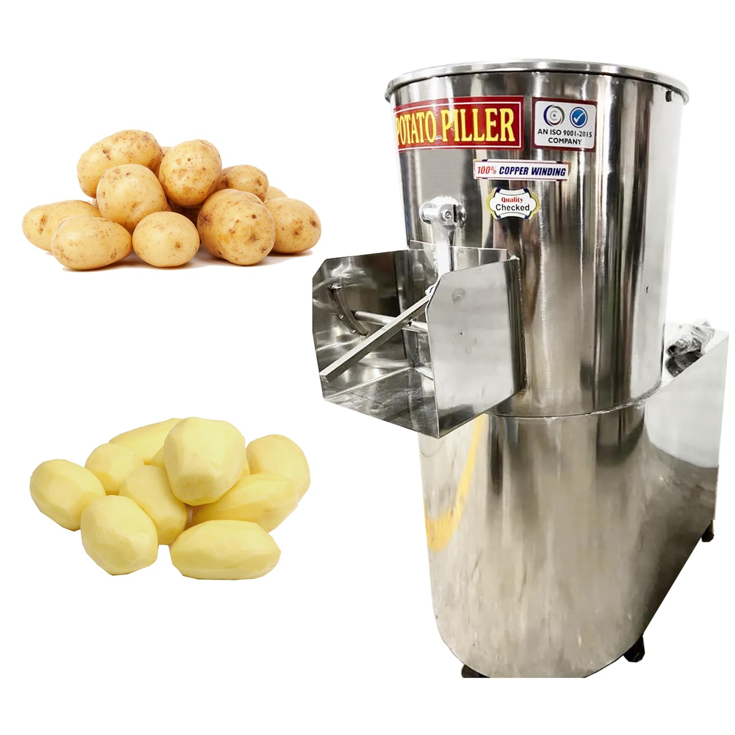 Buy SWADESI KRAFTS 10Kg Automatic Potato Peeler Machine Electric Comes ...