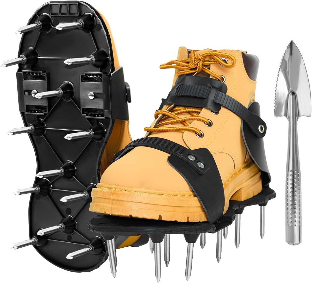 Amazon.com : ZUZUAN Lawn Aerator Shoes for Grass, Upgrade Pre-Assembled ...