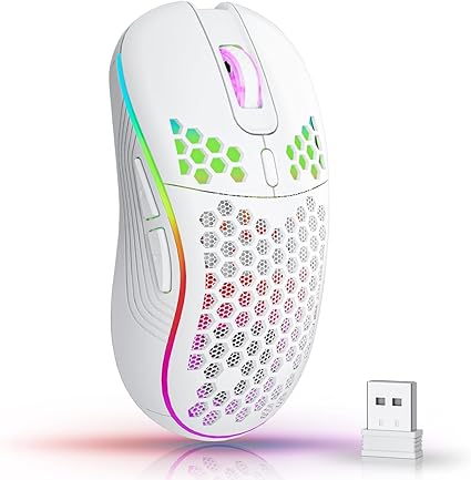 Azonee Wireless Mouse Wireless Gaming Mouse, Rechargeable Pc Mouse with ...